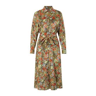Samsøe & Samsøe Femme, Robes, Multicolore, Taille: 40 FR Robe-chemise à imprimé floral avec ceinture