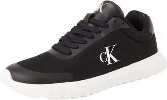 Calvin Klein Damen Runner Sneaker Eva Mesh Sportlich, Schwarz (Black/Bright White), 36