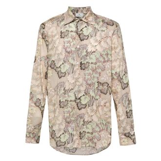 Etro L&auml;ssig geschnittenes Langarmshirt mit Blumenmuster - - Shirts - Herren - Mehrfarbig - XS