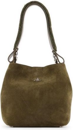 Vivienne Westwood Sac &agrave; plaque Orb seau en cuir de veau