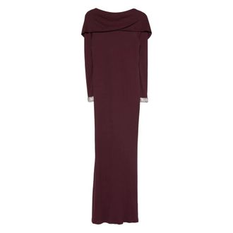 Stephane Rolland Paris Maxikleid mit verzierten Manschetten - - Dresses - Damen - Lila - XS