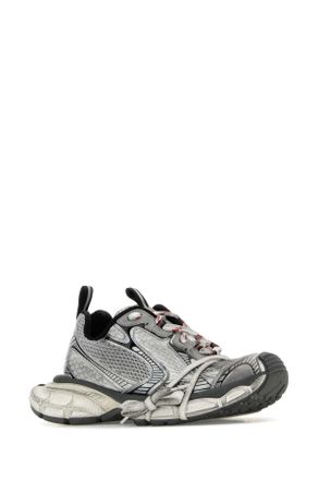 Balenciaga Womens Multicolor Mesh And Rubber 3xl Sneakers Greywhitered T Polyurethane Polyester