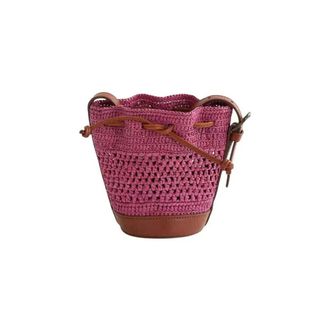 Sezane Sac &agrave; bandouli&egrave;re en cuir rose