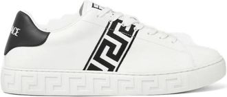 Versace Homme, Chaussures, Blanc, Taille: 43 EU Chaussures Plates