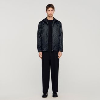 Sandro Blouson en nylon Square Cross