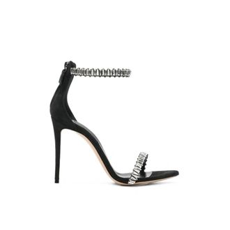 Casadei Sandale Heav Jewelry T. 100 - Femme - Chaussures - Noir - Taille: 38 EU