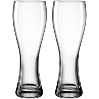 Leonardo LEONARDO Maxima Weizenbiergl&auml;ser 2er Set - Weissbiergl&auml;ser, hochwertig verarbeitet - Inhalt 500 ml - Sp&uuml;lmaschinengeeignet - 2 Weizengl&auml;ser transparen