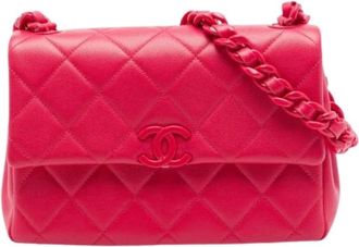 Chanel Sac bandouli&egrave;re vintage doccasion - Femme - Pre-owned - Rose - Taille: ONE Size