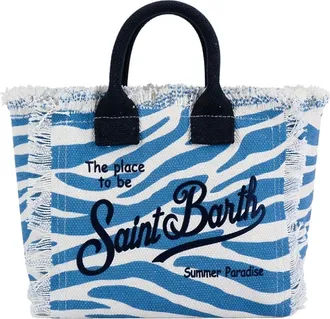 MC2 Saint Barth Femme, Sacs, Bleu, Taille: ONE Size Mini Sac Vanity en Toile
