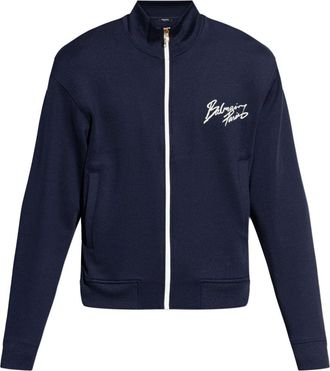 Balmain Homme, Sweatshirts et sweats &agrave; capuche, Bleu, Taille: XL Logo SweaT-shirt