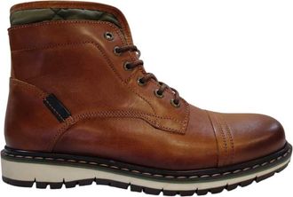 Firetrap Aubin Mess Gesteppt Stiefeletten f&uuml;r Jungen, Leder, Stichdetail (Hellbraun)