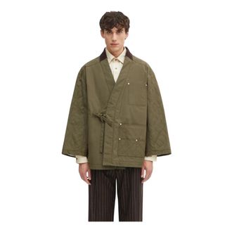 Kenzo Web-Kimono Jacke - - Jackets - Herren - Gr&uuml;n - L