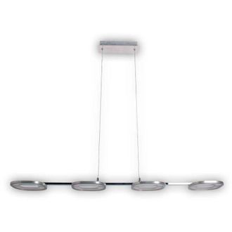 N&auml;ve Lampe suspendue Lampe &agrave; suspension Lampe de table &agrave; manger Argent Lampe de salon LED H 150 cm