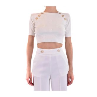 Pinko Stylisches Pull T-Shirt - - Tops - Damen - Wei&szlig; - S