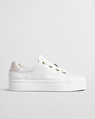 GANT Damen Avona Sneaker aus Leder (36) Weiß