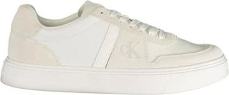 Calvin Klein Homme, Chaussures, Blanc, Taille: 44 EU Bianco Polyester Baskets