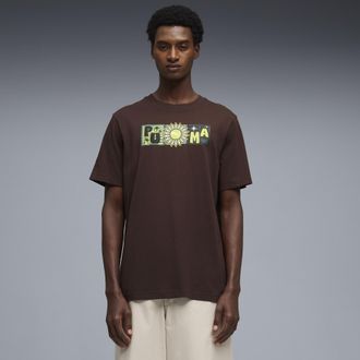 Puma T-shirt &agrave; imprim&eacute;s Sunset Drive Homme, V&ecirc;tements, Marron, XXL