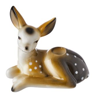 Butlers Kerzenhalter REH 13 cm Steingut Enchanted Forest | Weihnachtsdeko Innen | Deko-Figur f&uuml;r Stumpenkerzen | Dekoration f&uuml;r Kommode & Regal