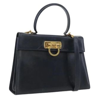Ferragamo Sac &agrave; main Pre-owned - Femme - Pre-owned - Bleu - Taille: ONE Size