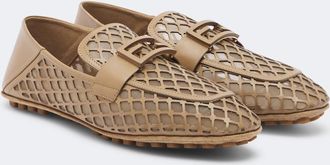 Fendi Mocassins Baguette en cuir