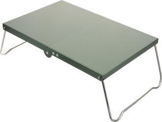 Pretyzoom Tragbarer Camping Klapptisch aus Aluminium und Edelstahl Leicht Kompakt Faltbar für Picknick Grill Wandern und Outdoor Aktivitäten Grün Mit Isolierpla