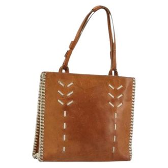 Miu Miu Pre-owned Cuir sacs-main - Femme - Pre-owned - Brun - Taille: ONE Size