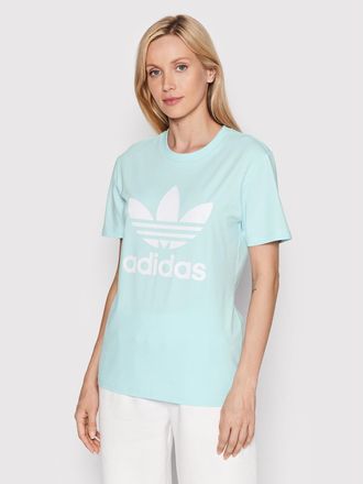 adidas T-Shirt adicolor Classics Trefoil HK9638 Blau Regular Fit