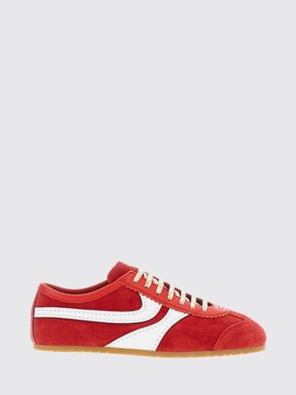 Dries Van Noten Zweifarbige Low-Top-Sneaker aus Wildleder und Glattleder