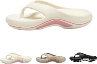 Generic Tongs orthopédiques pour femme, tongs orthopédiques légères pour femme, sandales orthopédiques légères pour femme, tongs à plateforme douce, chaussure