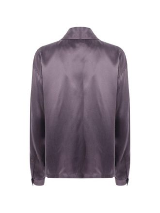 Tom Ford Womens Blouse Espresso Silk Blouses Shirt
