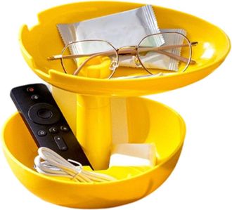 Generic Halloween Pumpkin Snack Bowl, abnehmbarer Kürbis-Organizer mit doppelter Schicht | Halloween-Dekoration, multifunktionale Snack-Aufbewahrungsschale fü