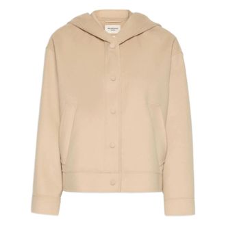 Max Mara Doppel Woll Kapuzenjacke - - Jackets - Damen - Beige - L