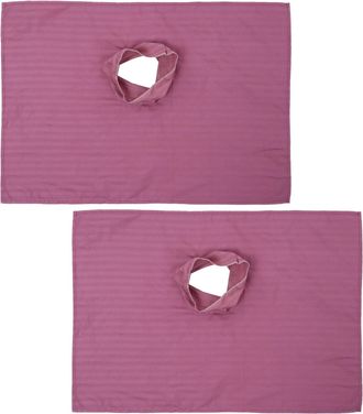 Aboofan 2 St&uuml;ck Massagehandtuch mit Gesichts&ouml;ffnung 80 X 50cm Weicher Spa Liegenbezug aus Hautfreundlichem Material Universell Kompatibel f&uuml;r Kosmetikstudios 