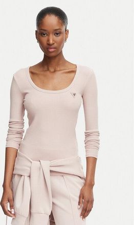 Guess Bluse V4BP07 K8RT2 Rosa Slim Fit