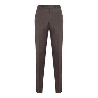Pantaloni Torino Braune Wollmischung Joggerhose - - Trousers - Herren - Braun - L