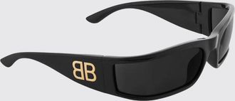 Balenciaga Rechteckige Acetat-Sonnenbrille mit Kontrastlogo