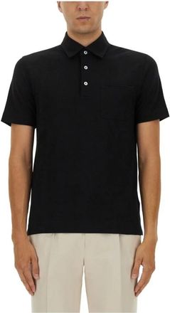 Ermenegildo Zegna Homme, Tops, Noir, Taille: 2XL Polo en piqu&eacute;