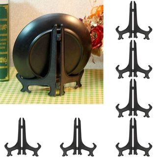 Generic 7,6 cm gro&szlig;e schwarze Kunststoff-Staffeleien oder Tellerst&auml;nder zum Pr&auml;sentieren von Bildern oder anderen Gegenst&auml;nden auf Hochzeiten, Heimdekoratione