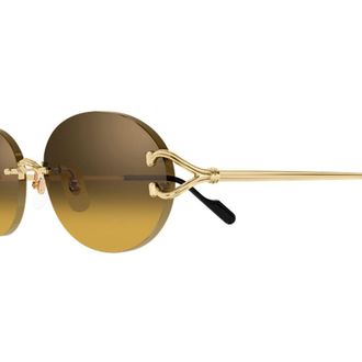 Cartier CT0551S009 Gradient Lens Sunglasses - Gold