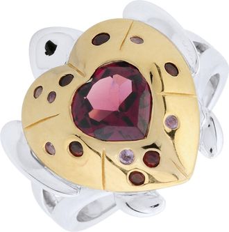 Edenly Ring Spaziergang der Sinne - Schildkröte der Liebe - Silber und Halbedelsteine