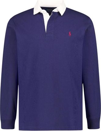 Polo Ralph Lauren Herren Pullover blau Baumwolle unifarben Classic Fit