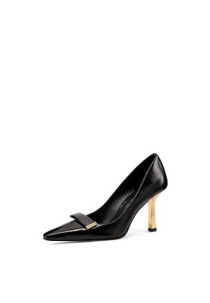 Queen Helena K4019 Elegante Pumps mit geschlossener Spitze f&uuml;r Damen, Schwarz, 36 EU