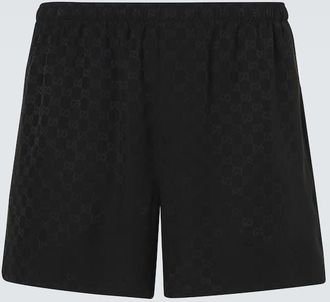 Gucci Short GG jacquard en soie
