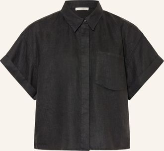 Lilienfels Lilienfels Hemdbluse Aurelio Aus Leinen schwarz