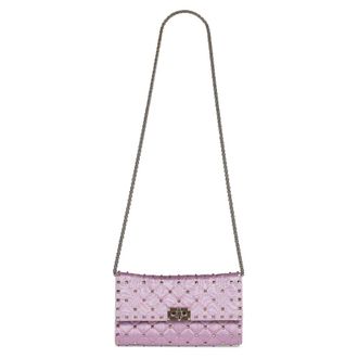 Valentino Garavani Rockstud Spike Crossbody Bag - - Bags - Damen - Lila - ONE SIZE