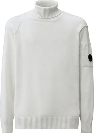 C.P. Company C.p. Company, Homme, Pulls, Blanc, Taille: XL Pull à col roulé