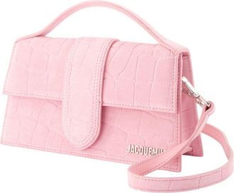 Jacquemus Womens Le Grand Bambino - Jacquemus Leather Pink Calfskin Bags Handbags-Purses