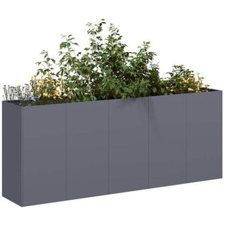 vidaXL Vidaxl - Jardini&egrave;re anthracite 200x40x80 cm acier lamin&eacute; &agrave; froid