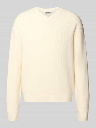 Review Pullover mit V-Ausschnitt Modell SOUFFLE V KNIT
