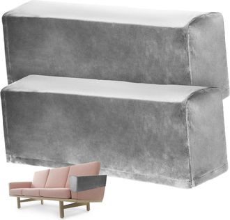 Valiclud 2 Stück Teiliges Elastisches Sofa armlehnenbezug rutschfeste Dehnbare Stoffschutzhauben für Couch armlehnen Passform für Eckige Geschwungene und Recam